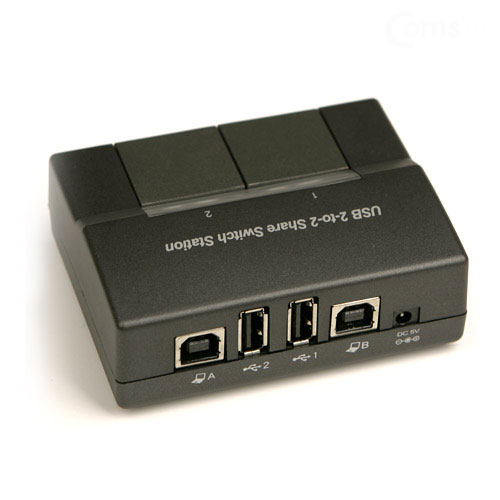 LC USB 2:2 공유기-교차선택가능**폴리에이브이 POLYAV.COM**